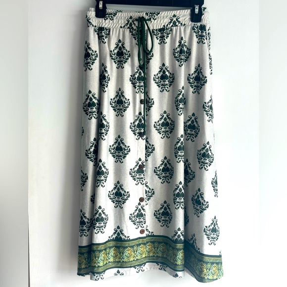 LuLaRoe | Skirts | Lularoe Marsha Skirt Green And Gray Size Xl Euc ...